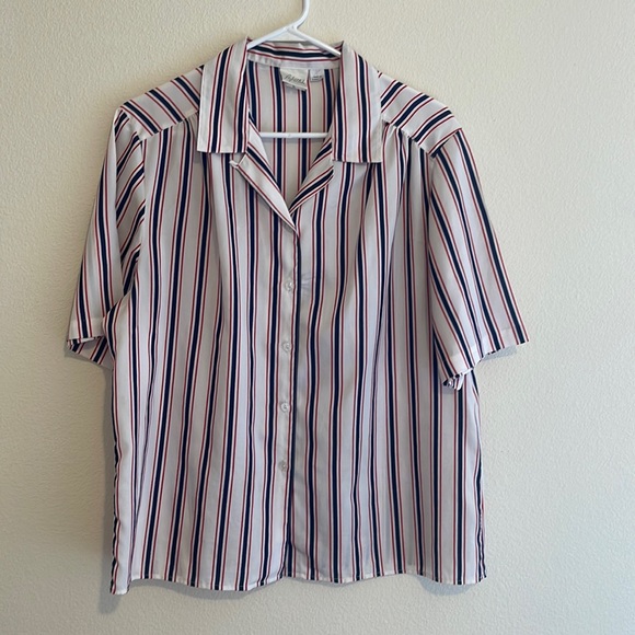 Pykettes | Tops | Vintage Striped Blouse Size Ml | Poshmark